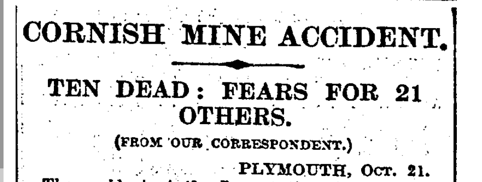 The Levant mine disaster – Cornish studies resources