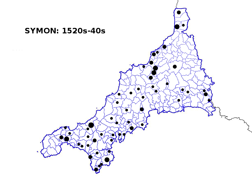 Maps for the surnames Morshead and Symons – Cornish studies resources